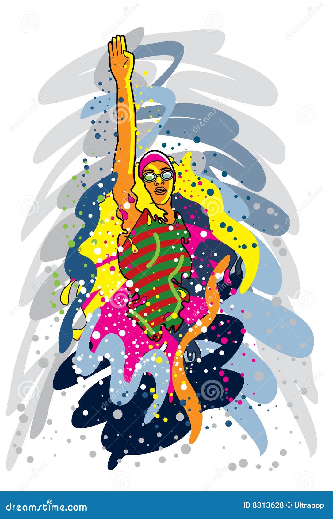 Sport Series: Professional Swimmer Stock Vector - Illustration of ...