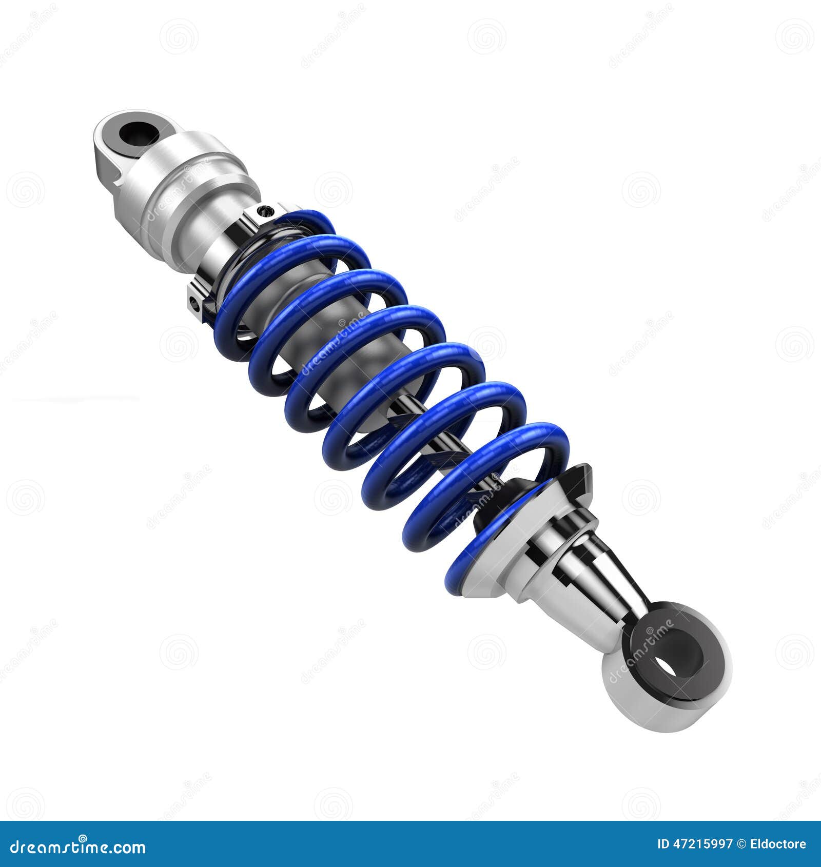 Shock Absorber Isolated On A White Background. Royalty-Free Cartoon ...