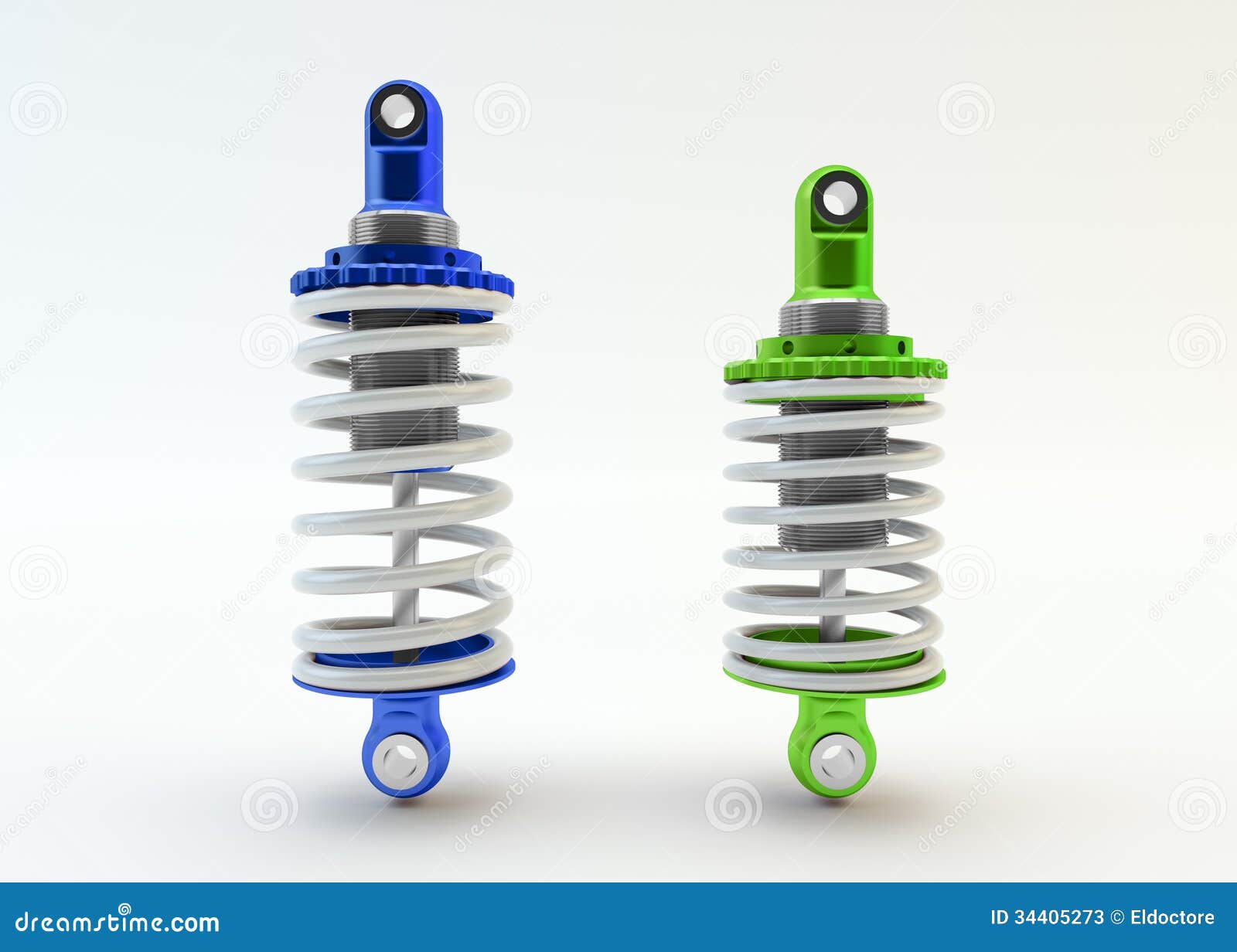 Sport Shock Absorbers Isolated Stock Illustration - Illustration of ...