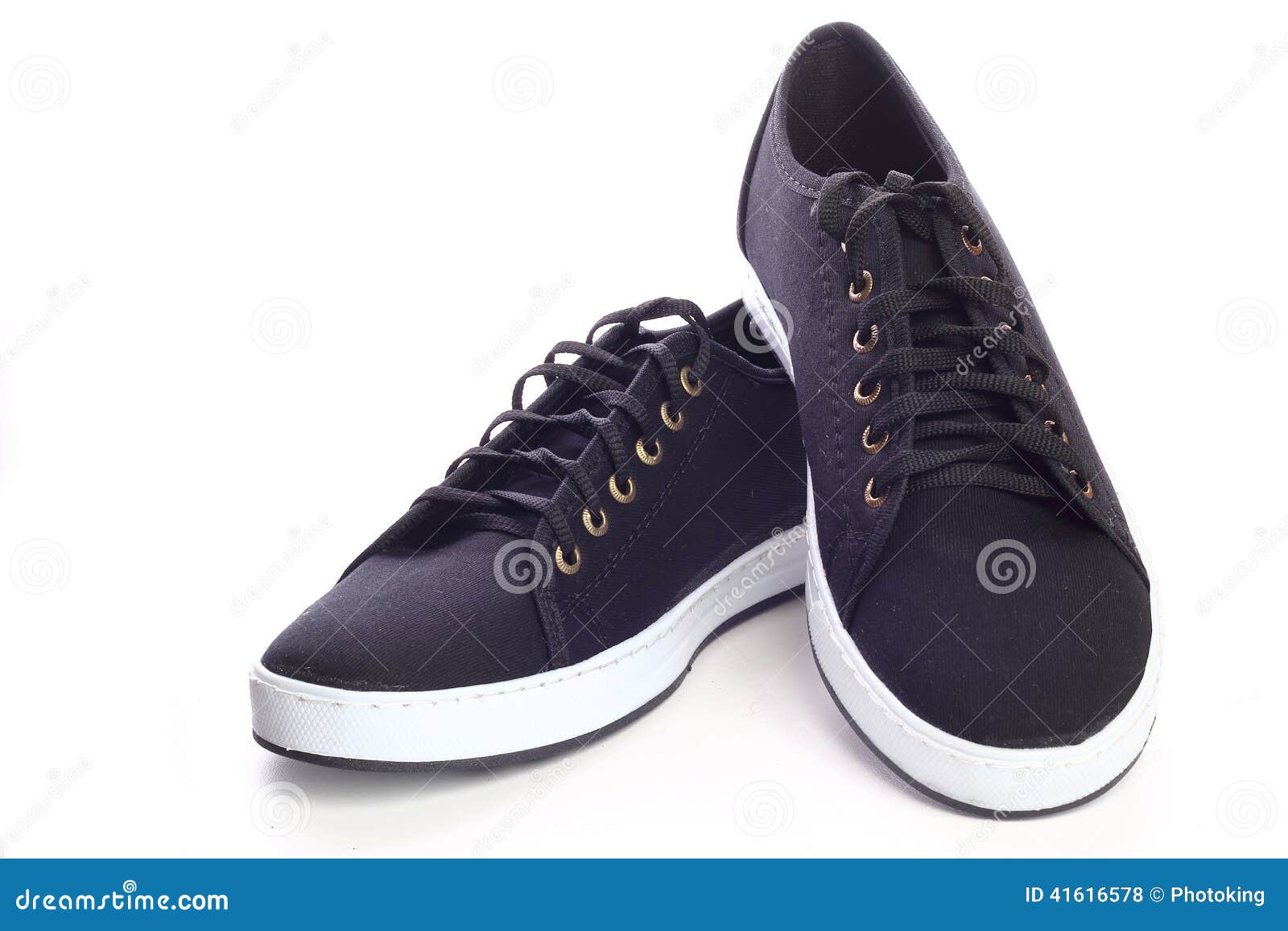 Sport Shoes Legs Crossed In Black And White Royalty-Free Stock Image ...