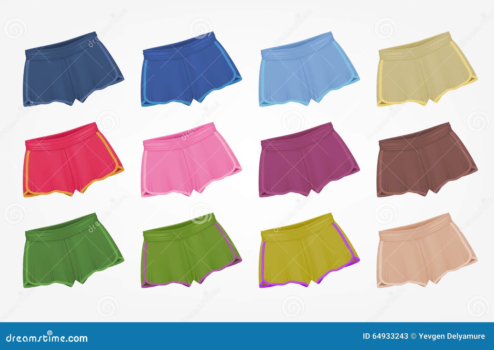 Sport shorts stock vector. Illustration of production - 64933243