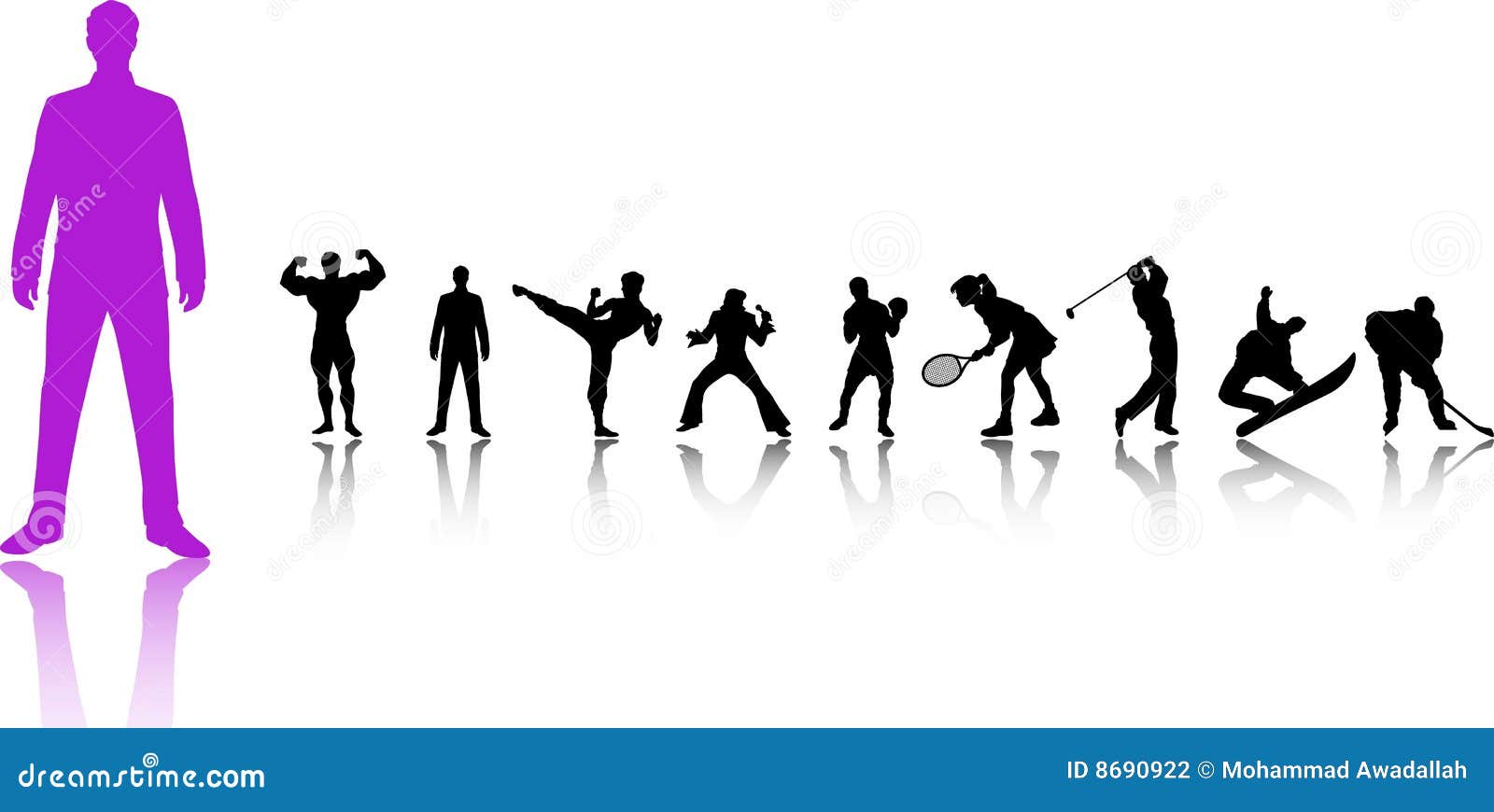 Silhouttes Of Man, Women And Boy In Full Length With Measurement Lines ...