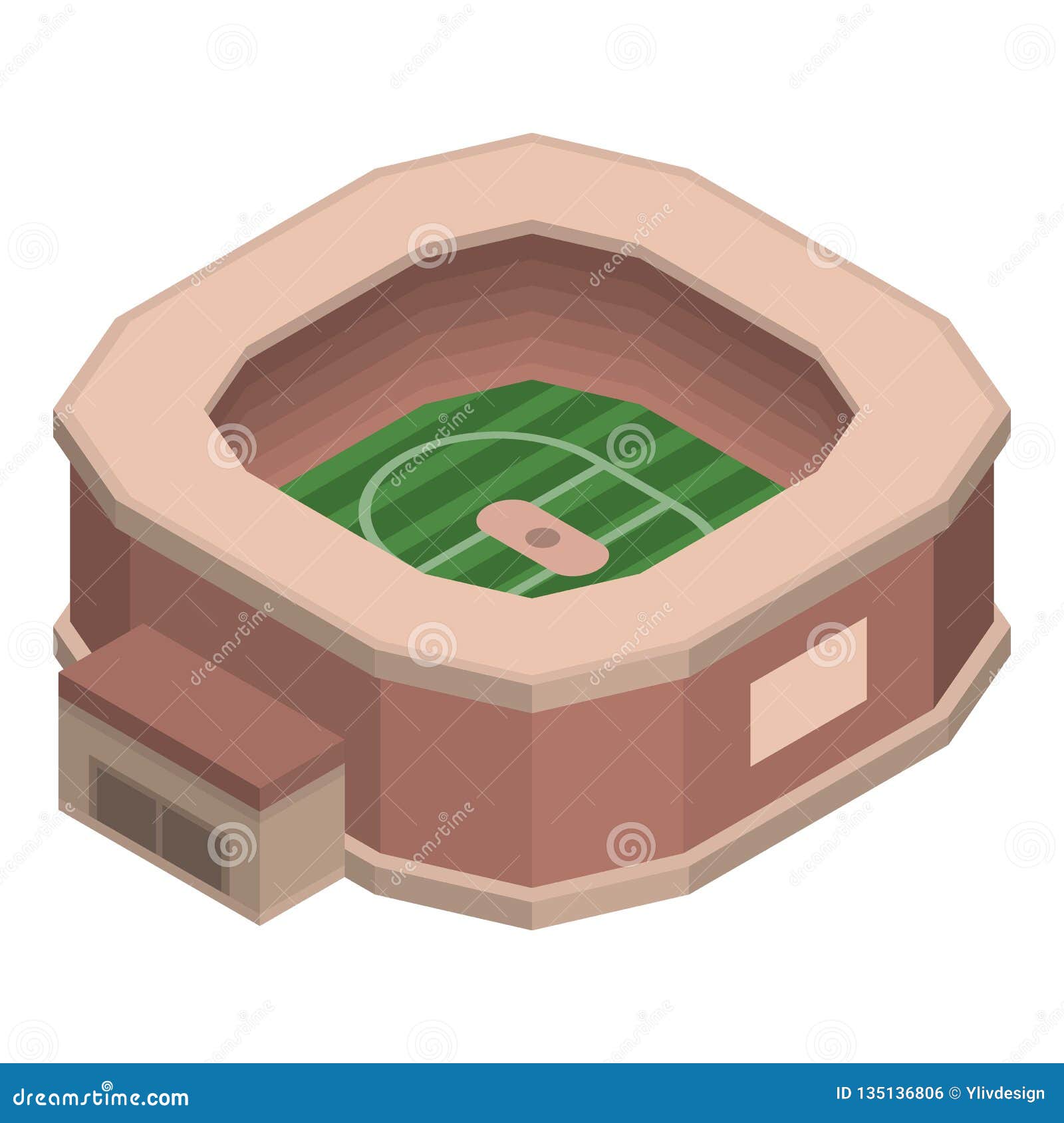 Sport Stadium Icon, Isometric Style Stock Vector - Illustration of ...