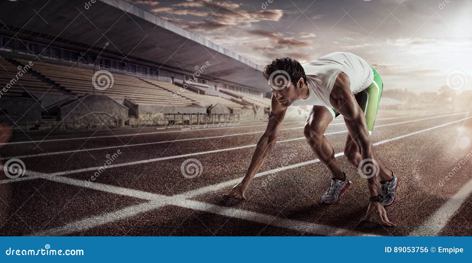 Sport. Starting runner. stock photo. Image of feet, ambition - 89053756