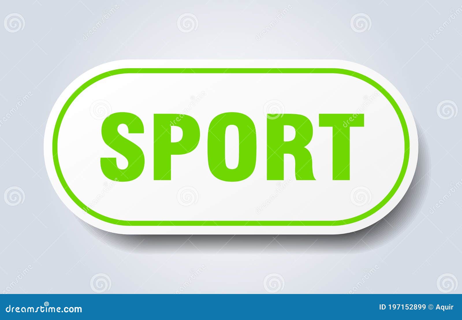 Sport sticker. stock vector. Illustration of flat, vector - 197152899