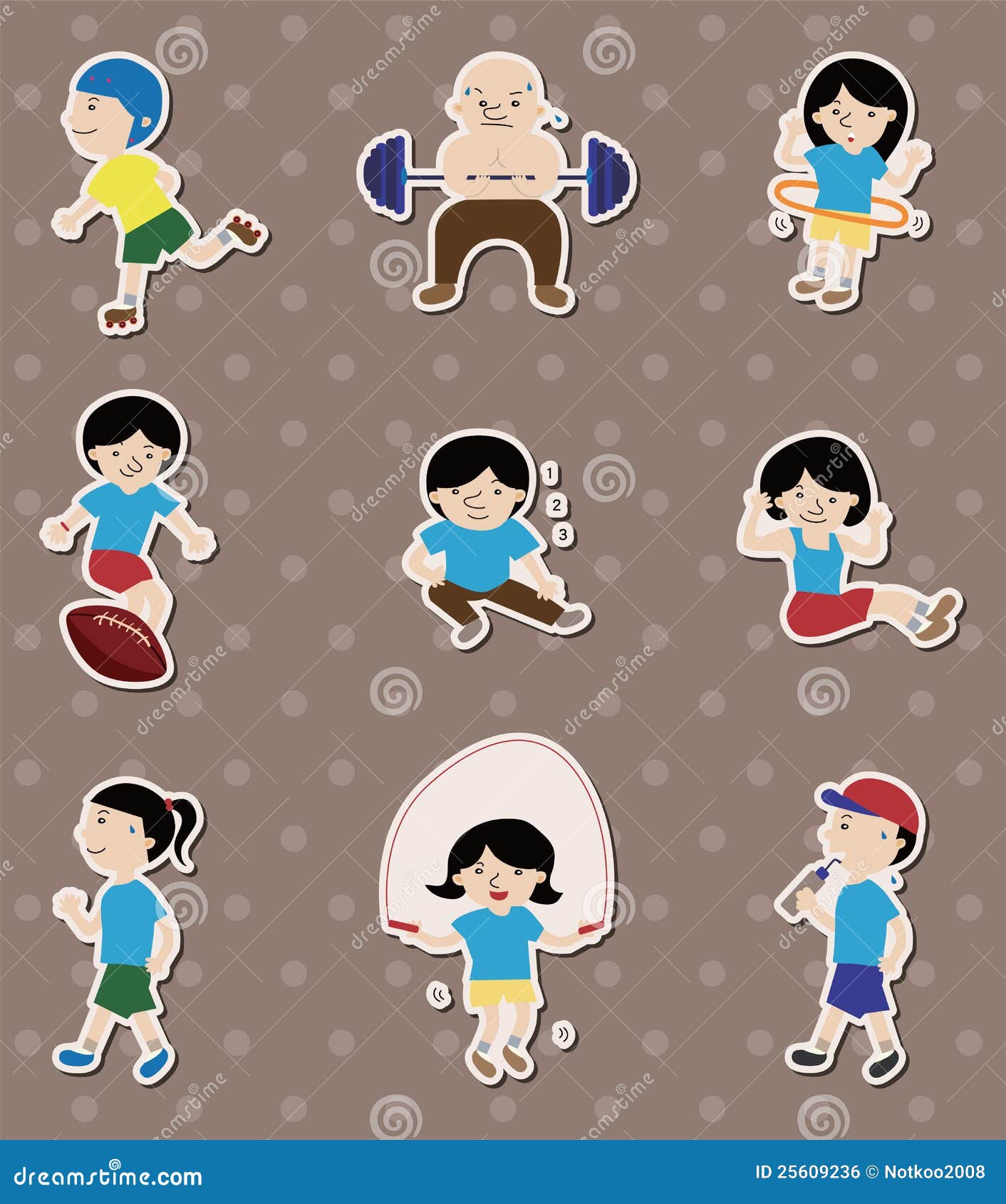 SPORT STICKERS CALENDAR 2022 Printable And Cutting Vector Set ...