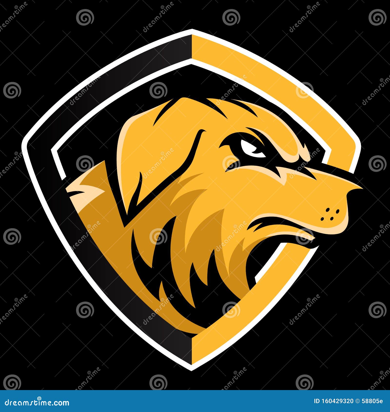 Retriever Dog logo design stock vector. Illustration of smart - 160429320