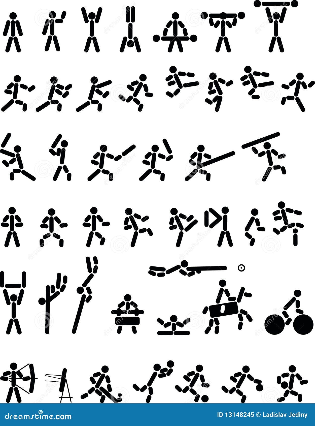 Sport symbols stock vector. Illustration of football - 13148245