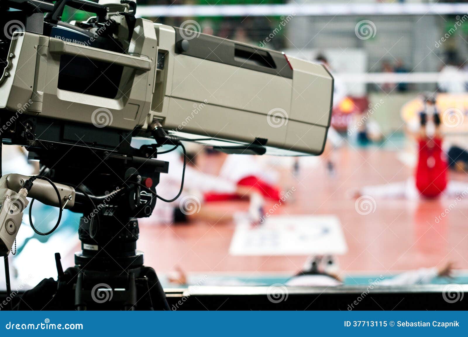 Sport television camera stock image. Image of filming - 37713115