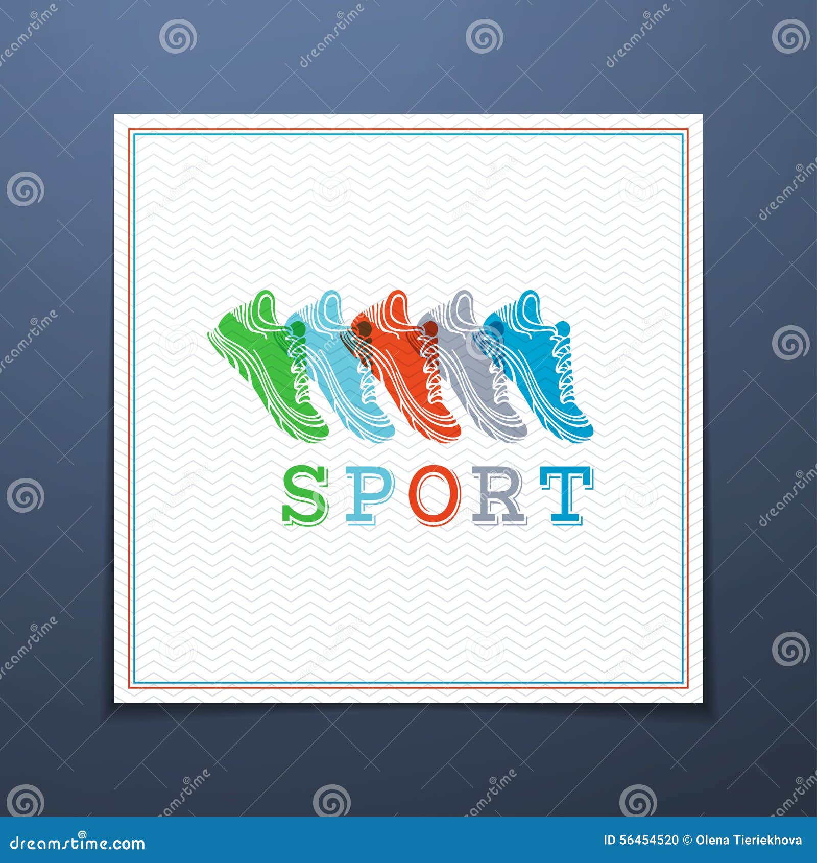 Sport template. stock illustration. Illustration of runner - 56454520