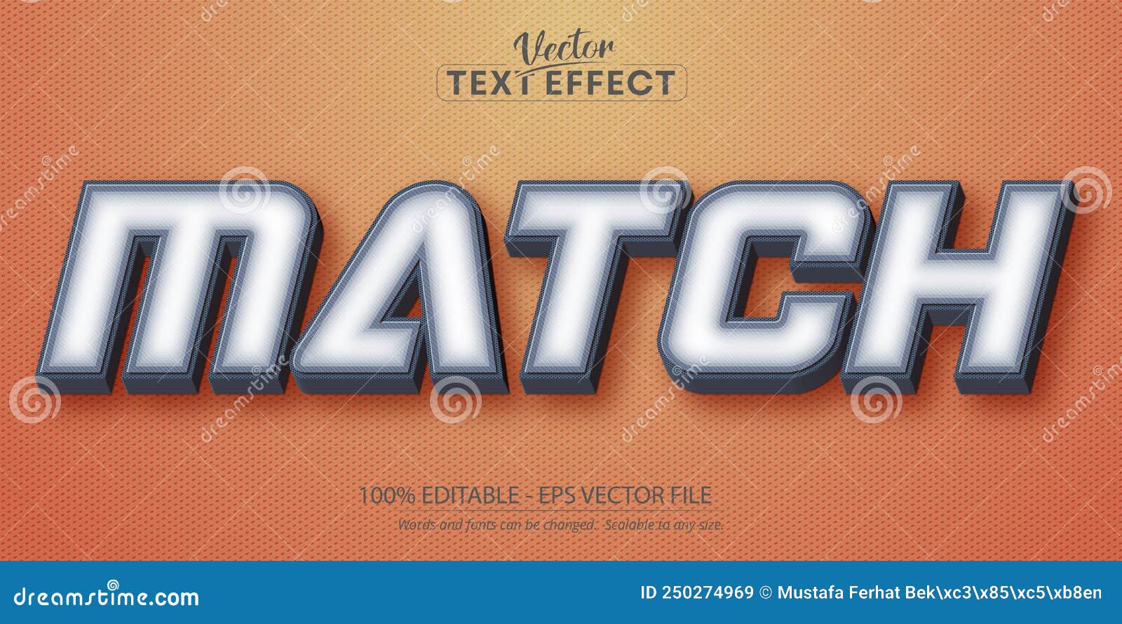 Sport Text Effect, Editable Match Text and Game Text Style Stock Vector ...