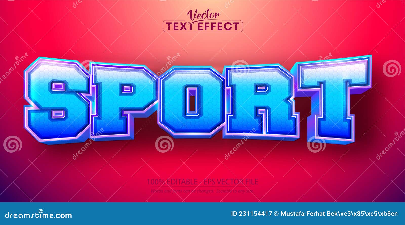 Sport Text, Sport Style Editable Text Effect Stock Vector ...