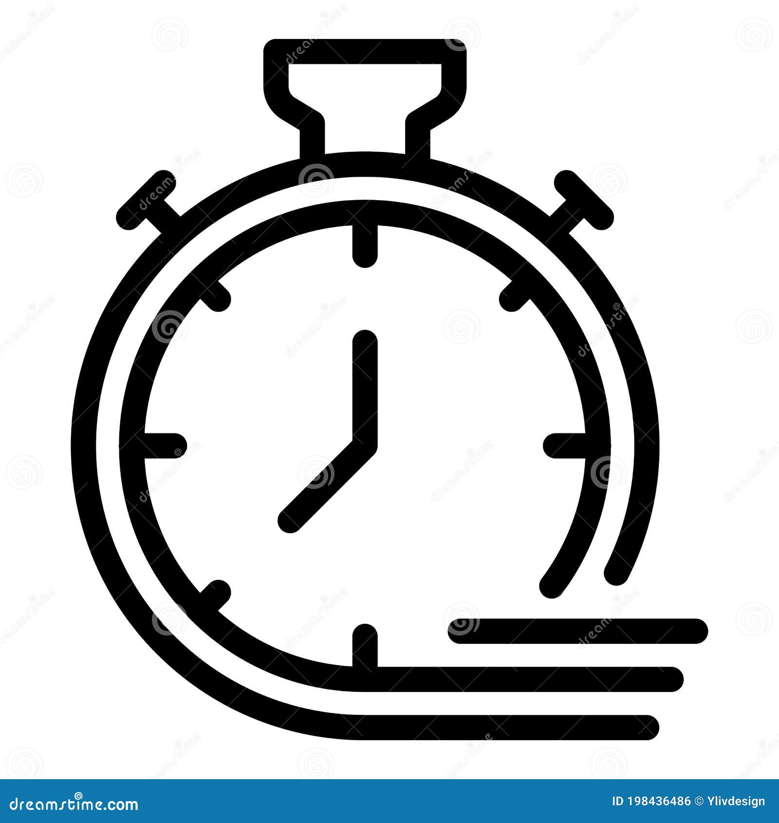 Sport Timer Icon, Outline Style Stock Vector - Illustration of element ...