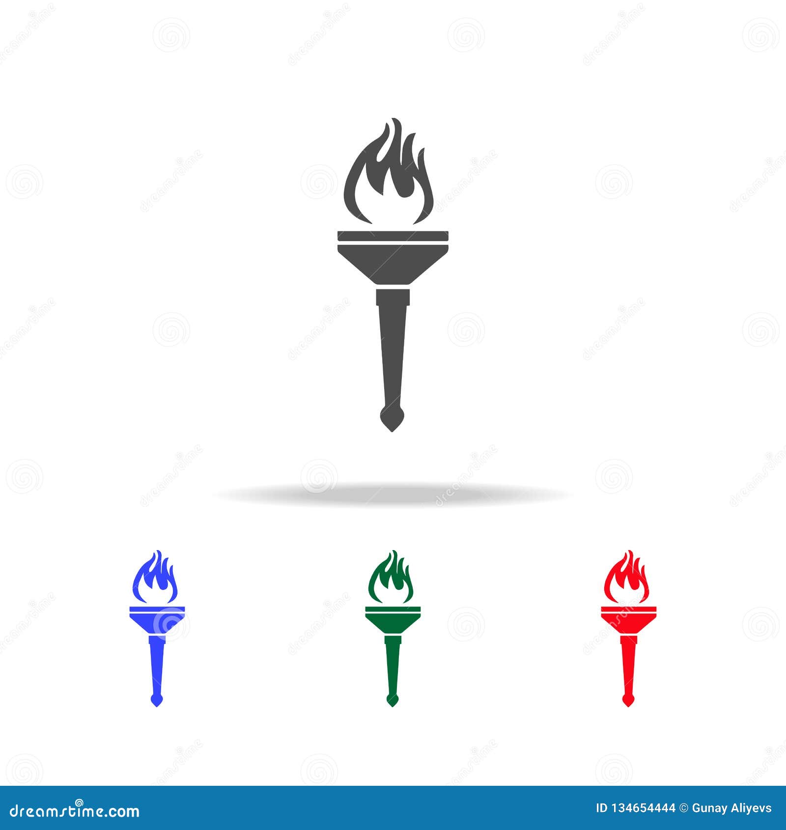 Sport Torch Icons. Elements of Sport Element in Multi Colored Icons ...