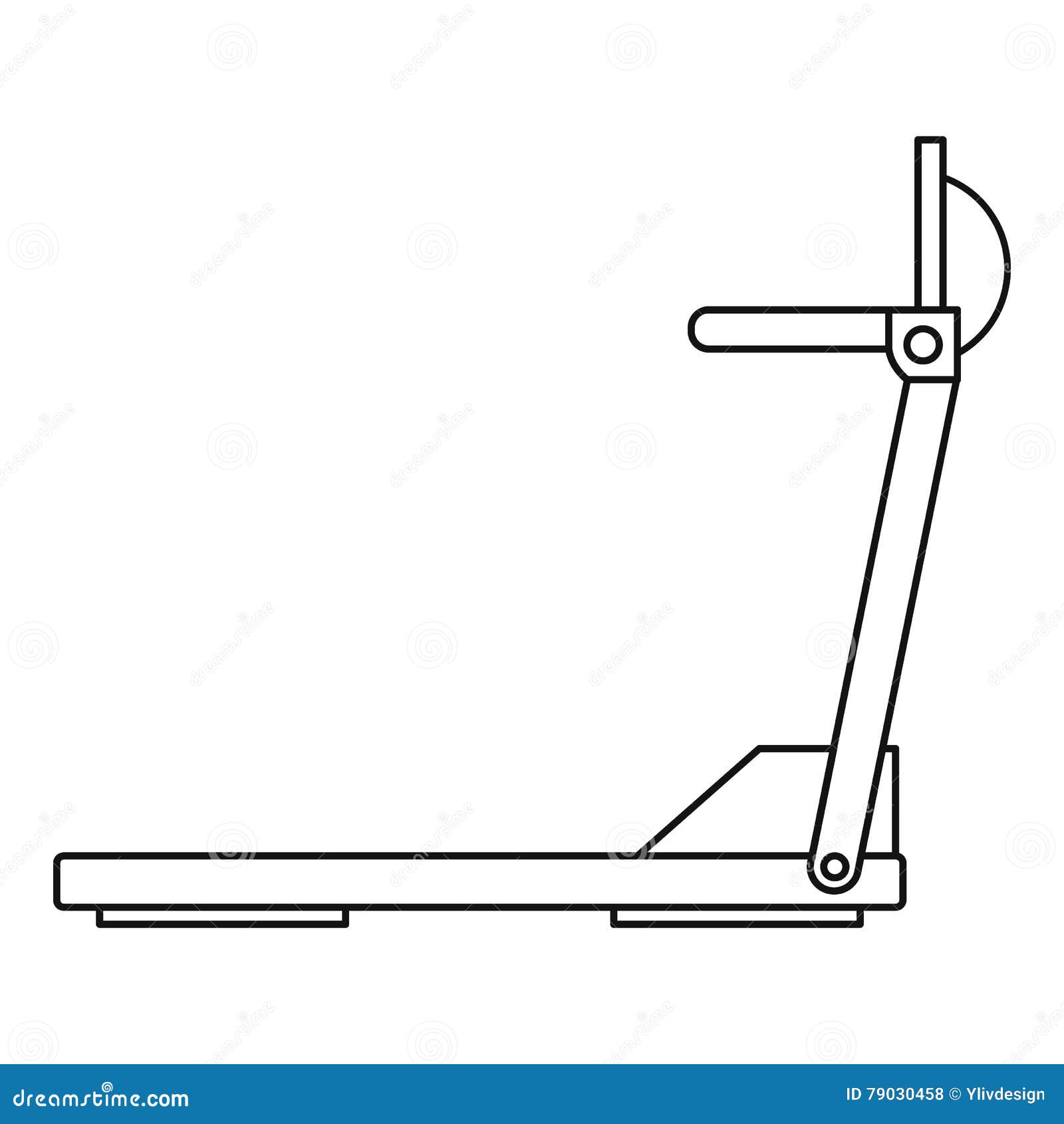 Sport Treadmill Icon, Outline Style Stock Vector - Illustration of ...