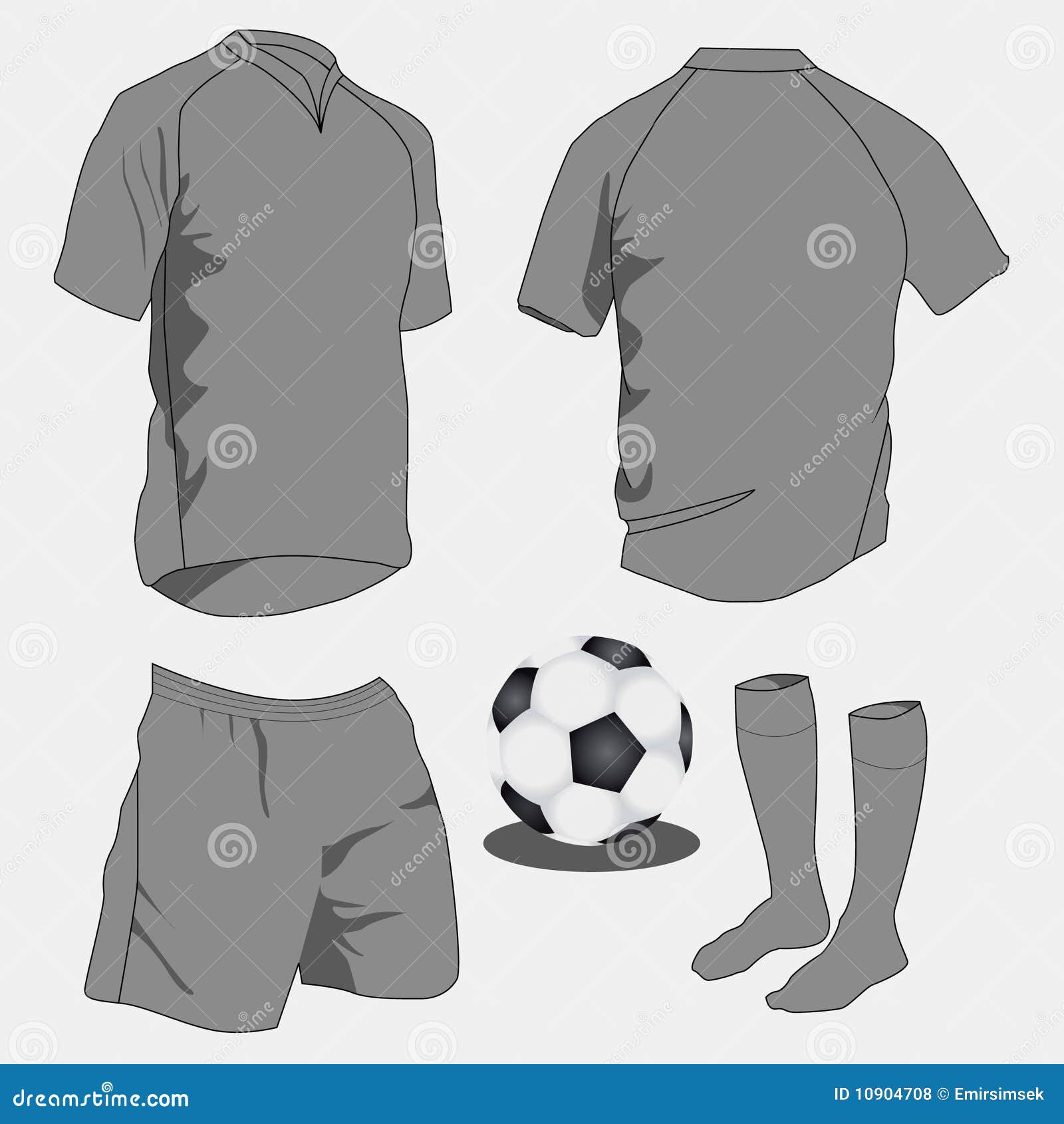 Set Of Sport Uniforms Vector Illustration | CartoonDealer.com #84253830