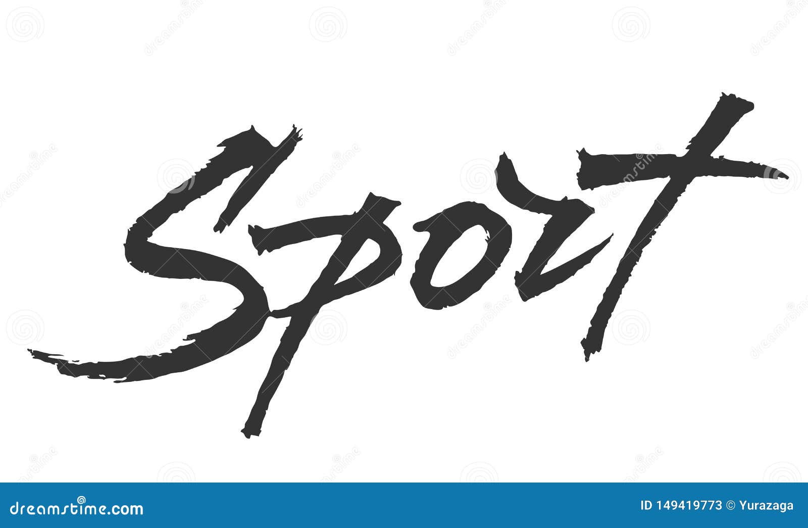 Sport vector lettering stock vector. Illustration of hand - 149419773