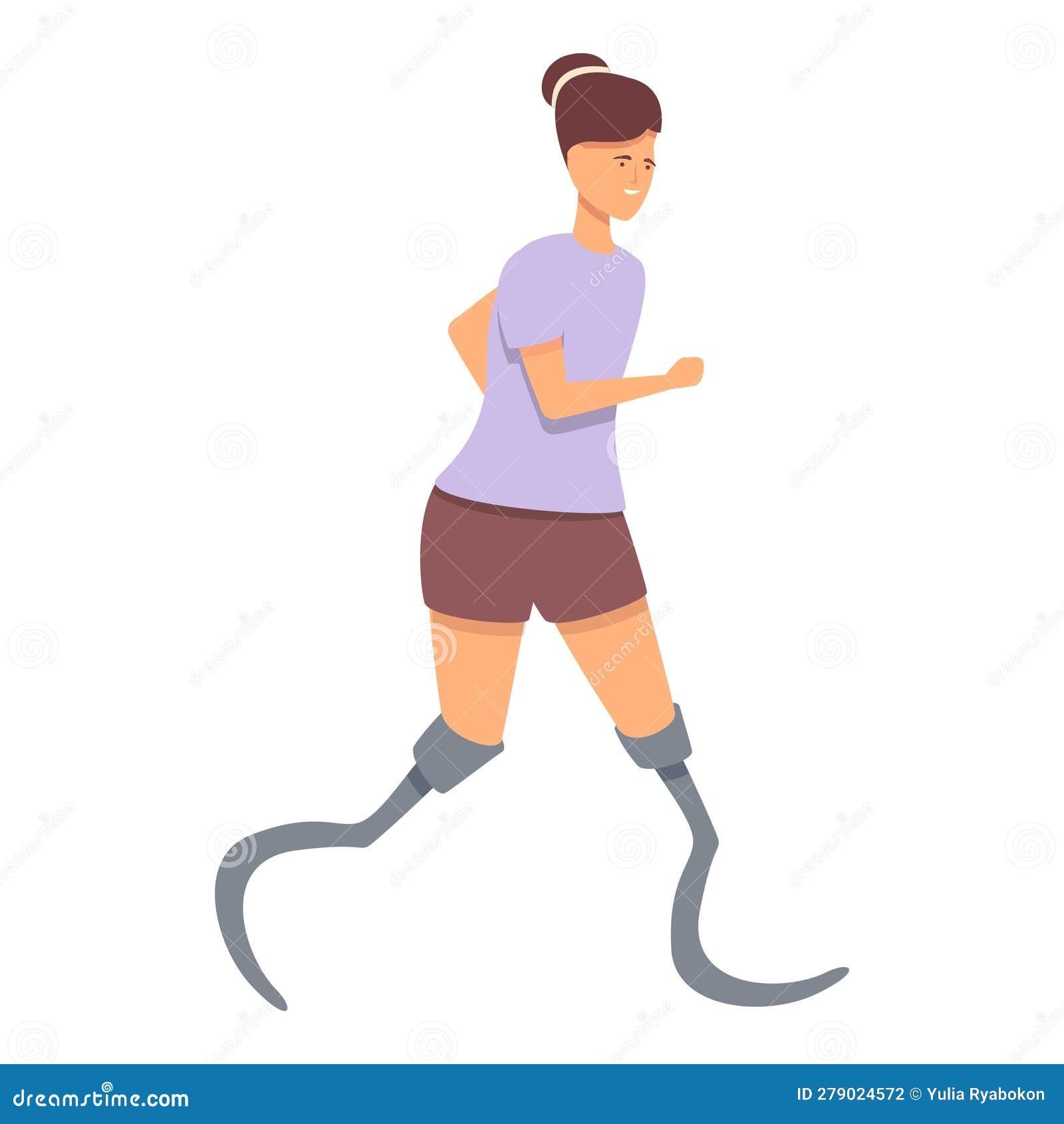 Sport Walking Icon Cartoon Vector. Disabled Sport Stock Vector ...