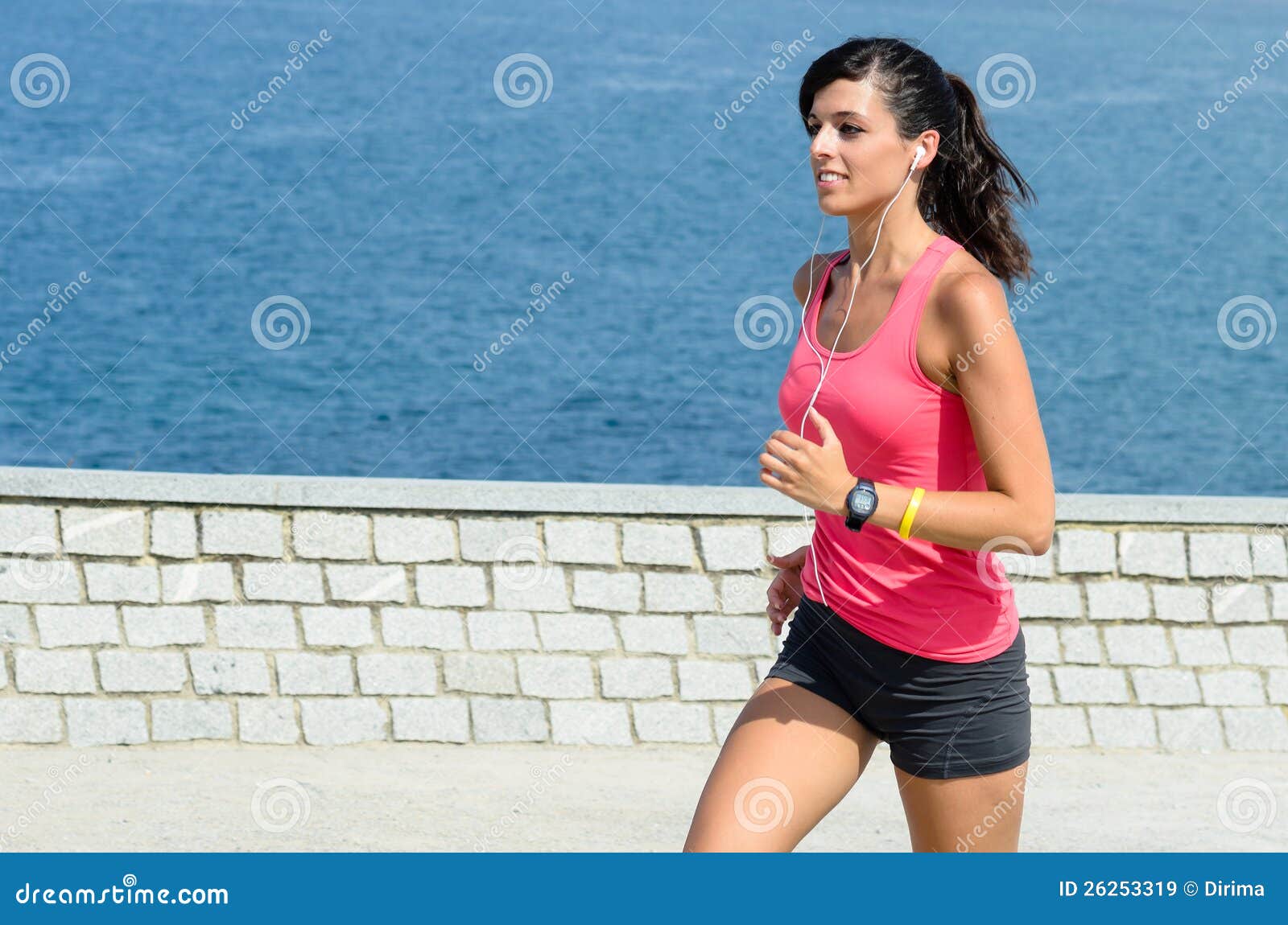 Sport woman running stock image. Image of exercising - 26253319
