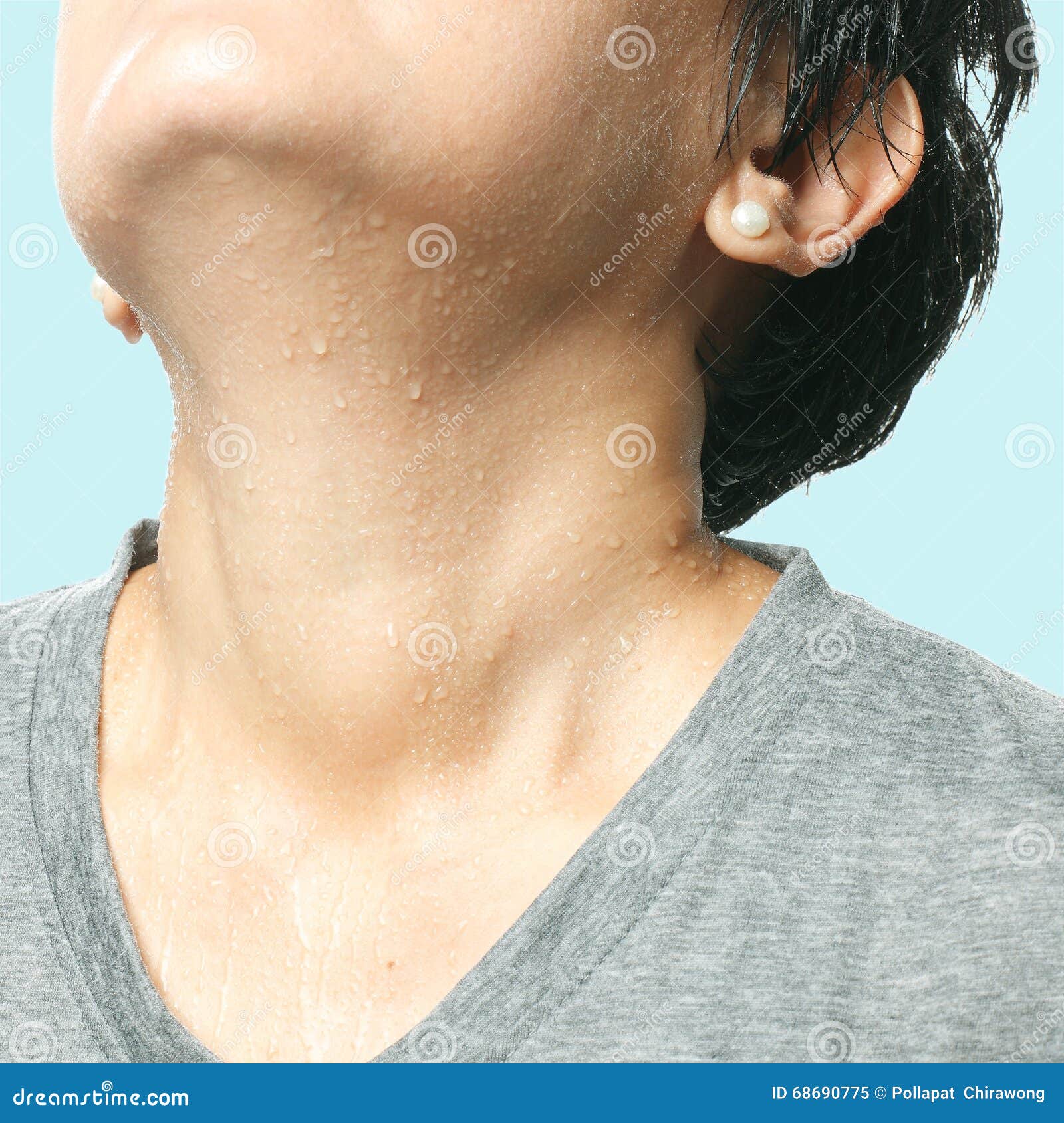 A sport woman sweating stock image. Image of strong, woman - 68690775