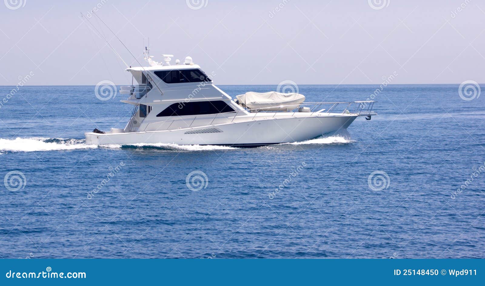 Sportfisher Yacht at Sea stock photo. Image of fisher - 25148450