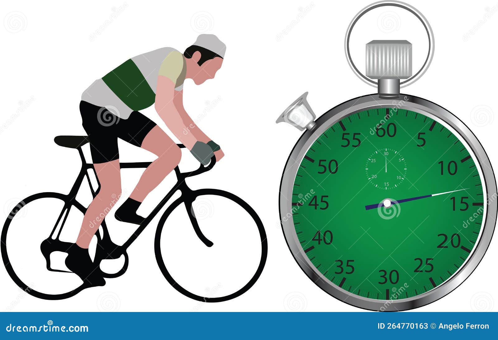 Sporting Activity Symbol of Cyclist in the Race Stock Vector ...