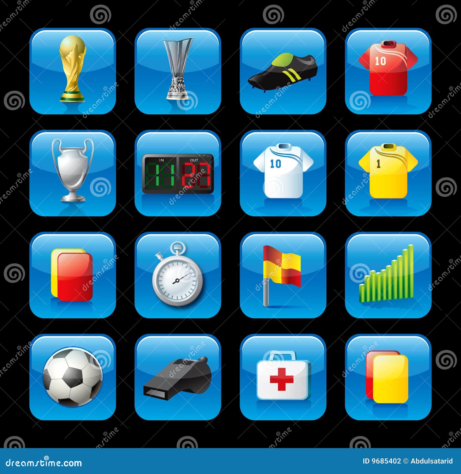 Sporting Event icons stock illustration. Illustration of equipment ...