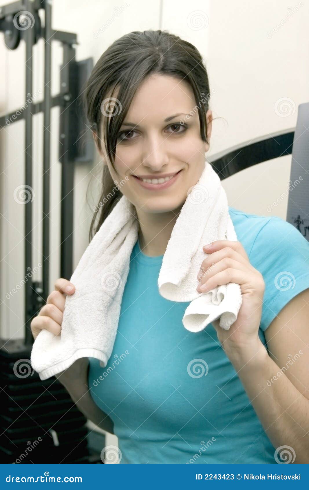 Sporting girl stock image. Image of club, females, muscles - 2243423