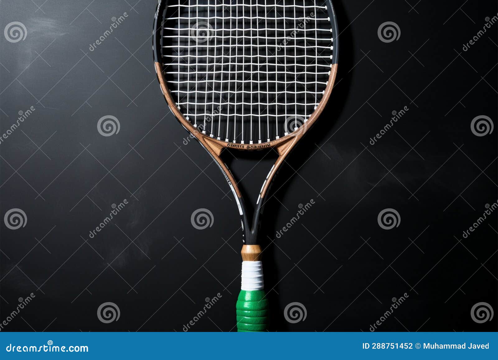 Sporting Success Symbolized by Racket, Shuttlecocks, on Black with Copy ...