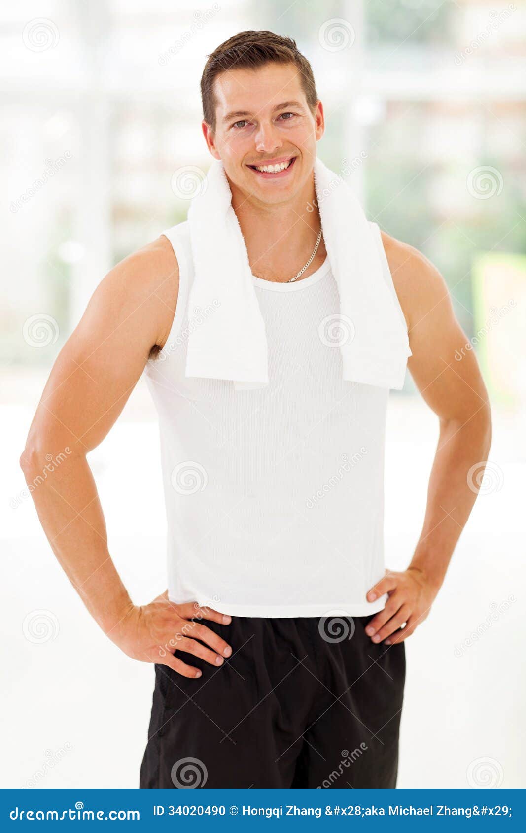 Sportive man gym stock photo. Image of sportswear, lifestyle - 34020490