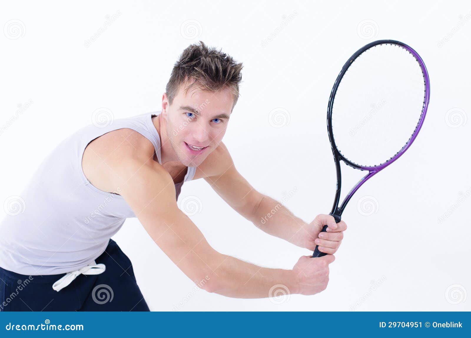 Playing Tennis stock image. Image of attractive, game - 29704951