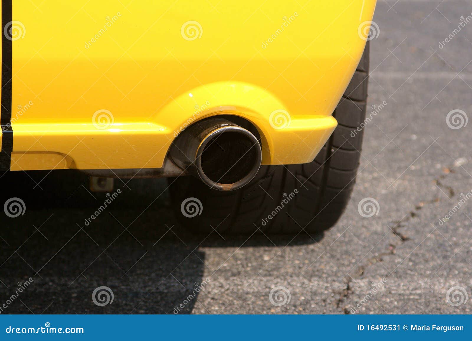 Sportlicher Auto-Auspuff stockbild. Bild von sport, rückseite - 16492531