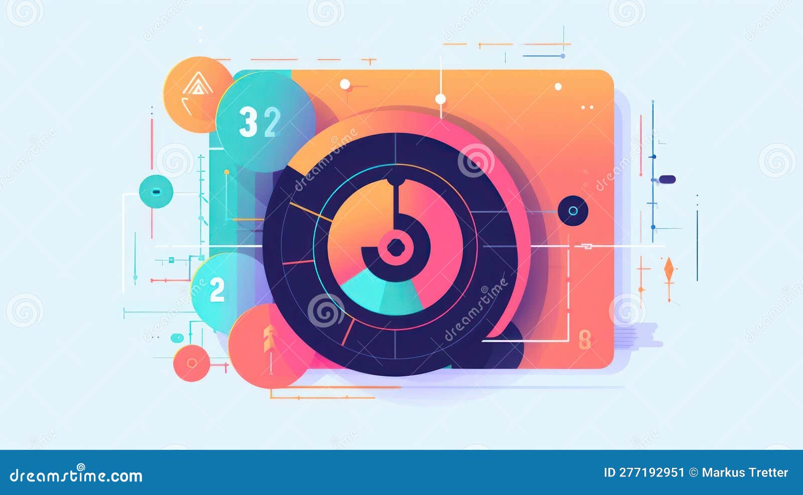 A Sports Analytics Icon Representing the Use of Data Analysis To ...