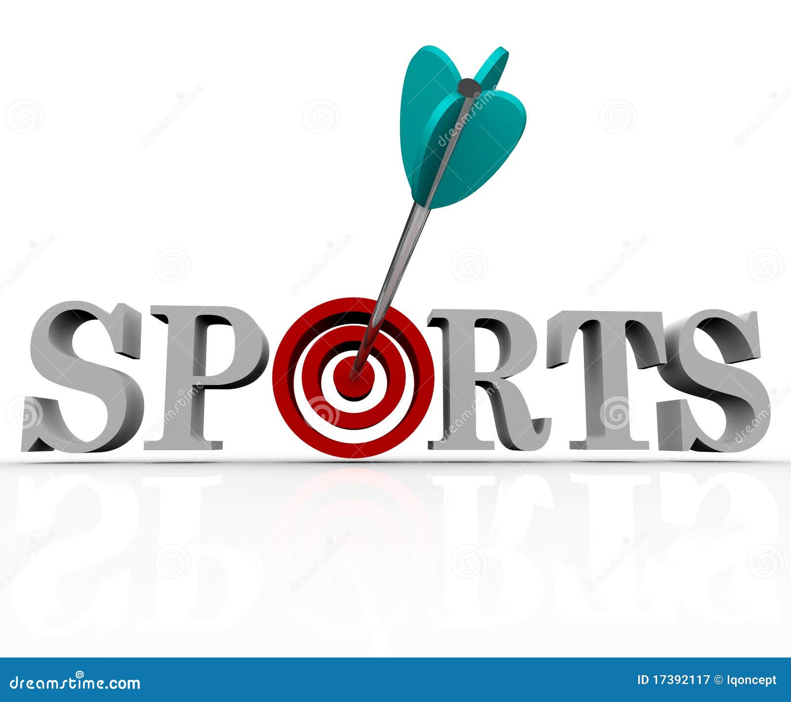 Sports - Arrow in Bulls-Eye Stock Illustration - Illustration of ...