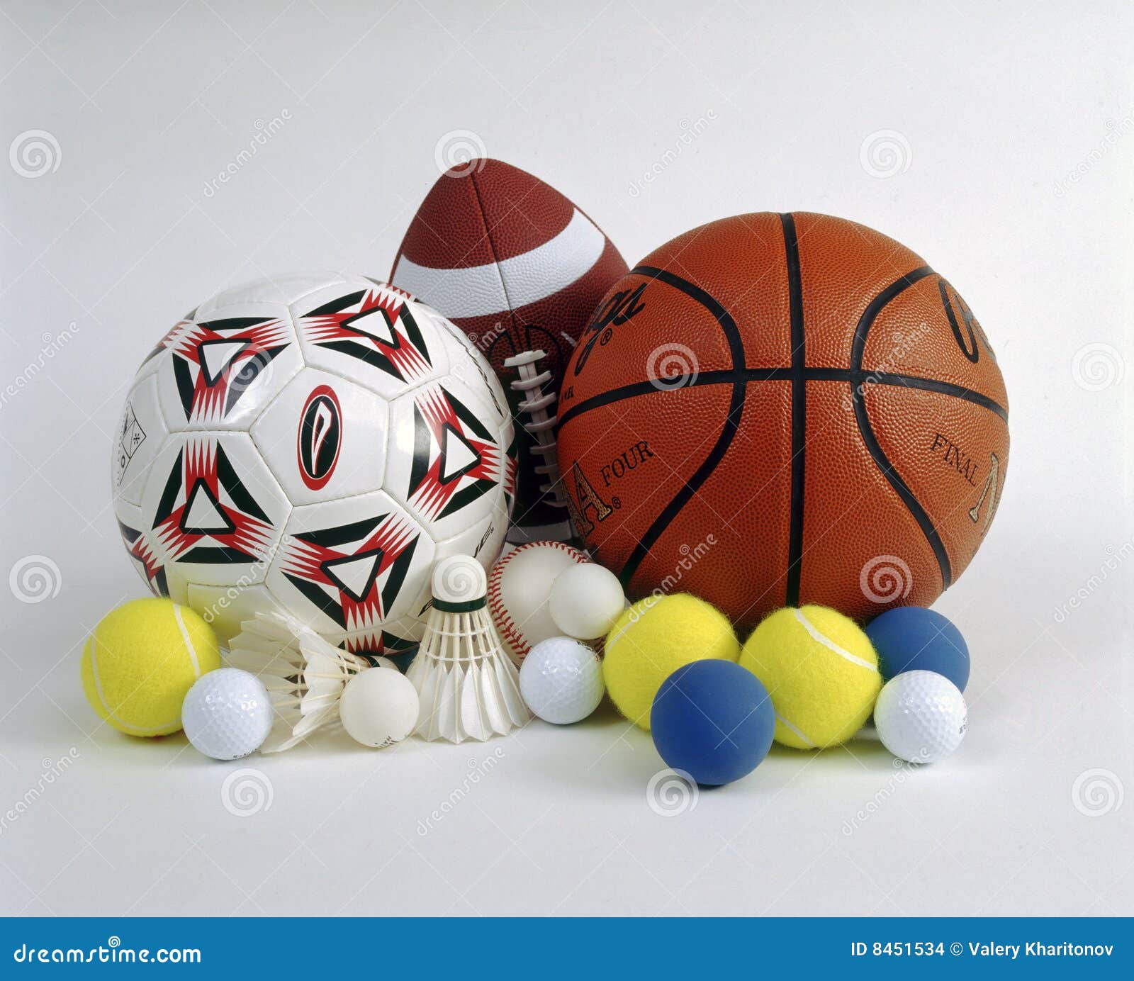 Sports balls stock photo. Image of shuttlecock, lacing - 8451534