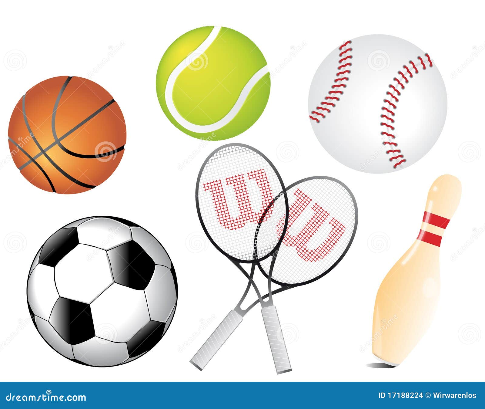 Sports Balls Vector stock vector. Illustration of sport - 17188224
