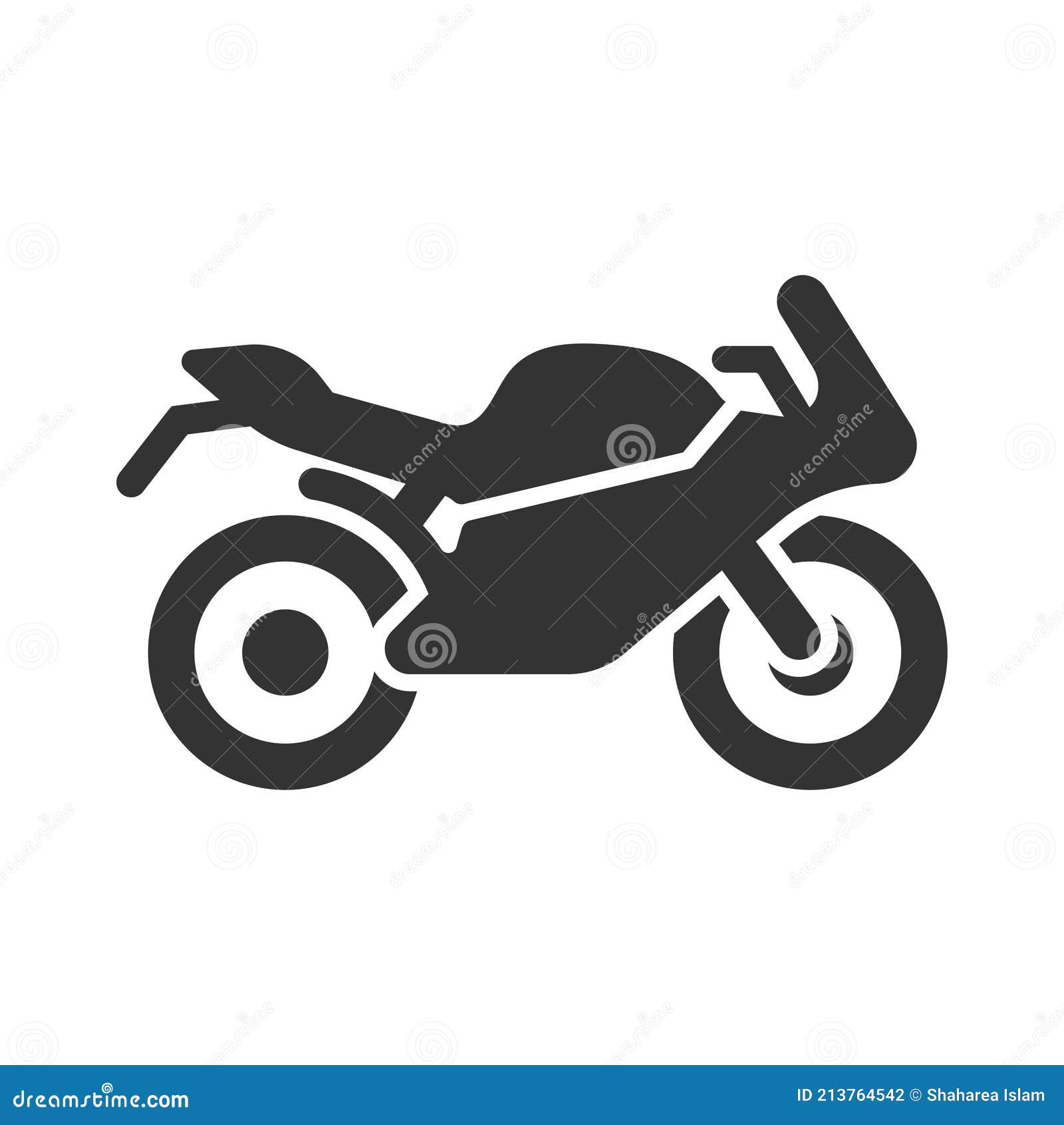 Sports bike icon stock vector. Illustration of motor - 213764542