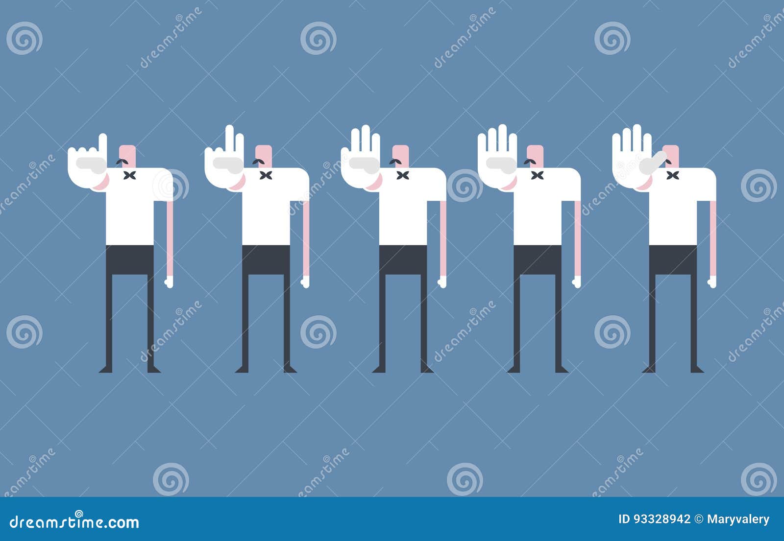 Boxing Referee Counting One. Sports Arbiter. Judge In Ring. Cartoon ...