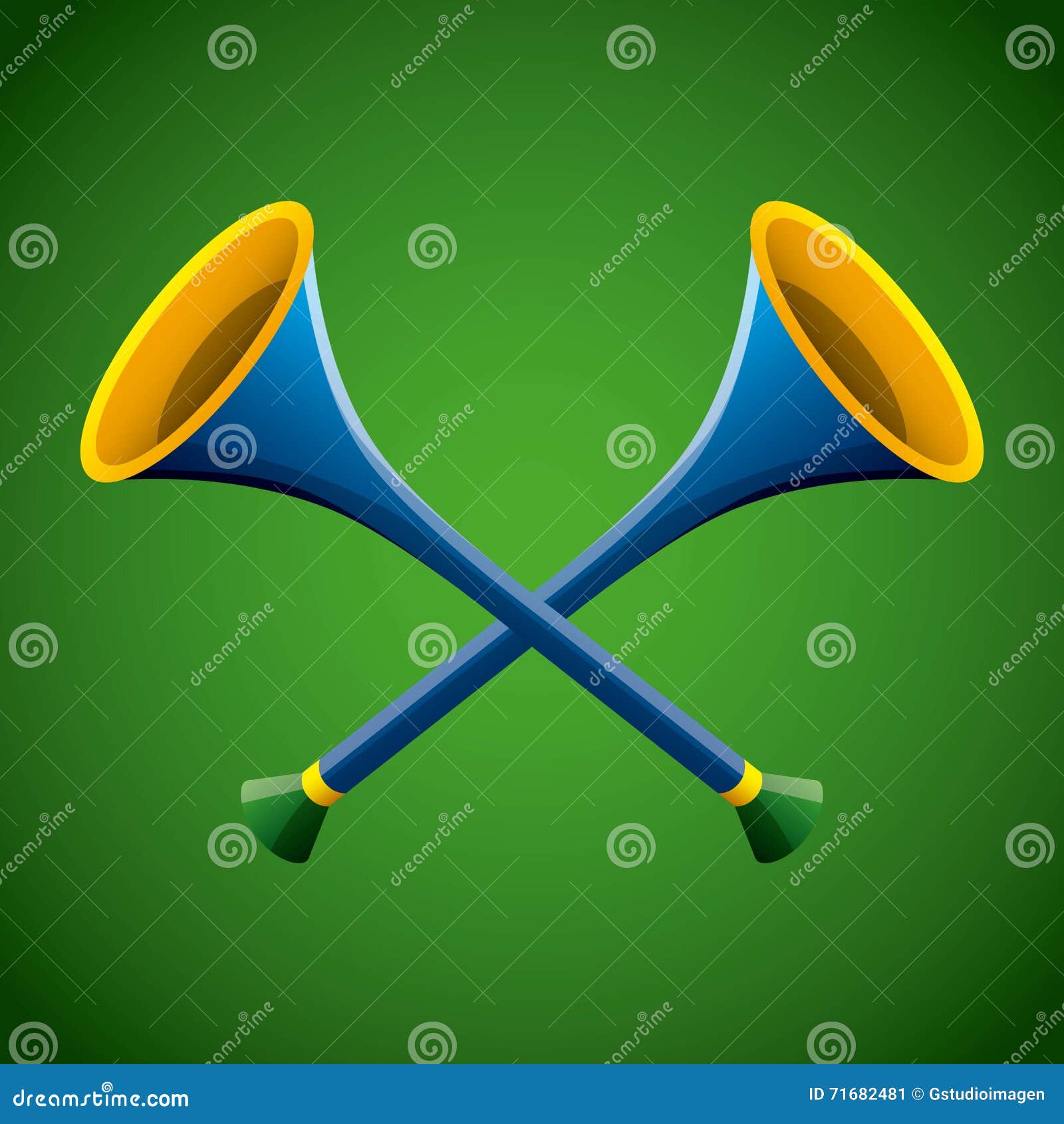 Sports bugles design stock illustration. Illustration of icon - 71682481