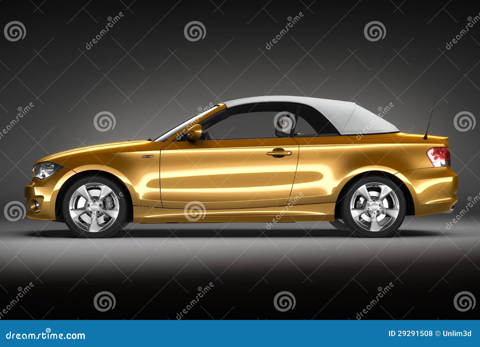 Sports car. 3d render stock illustration. Illustration of front - 29291508