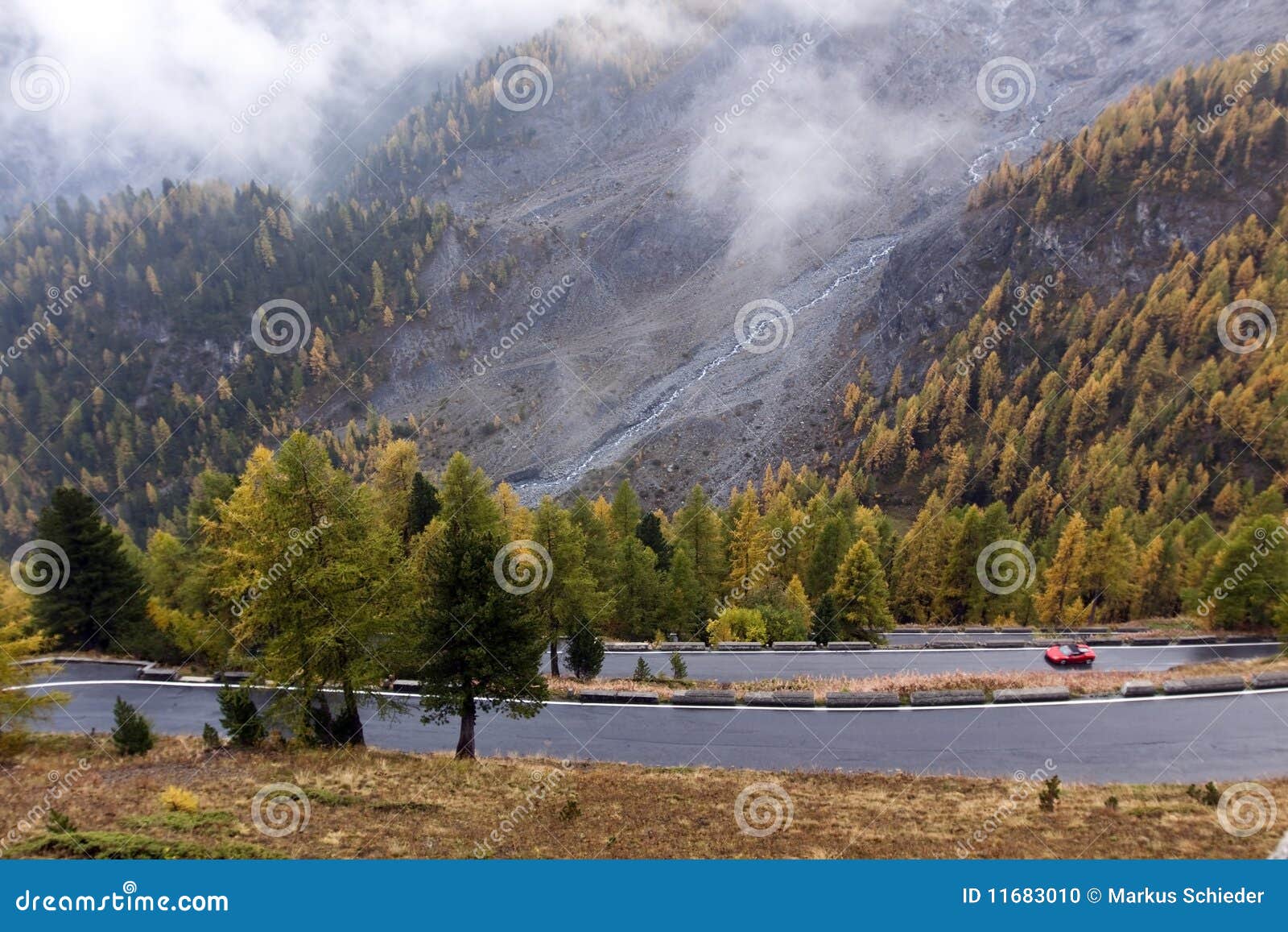 Sports car in the alps stock photo. Image of high, extreme - 11683010