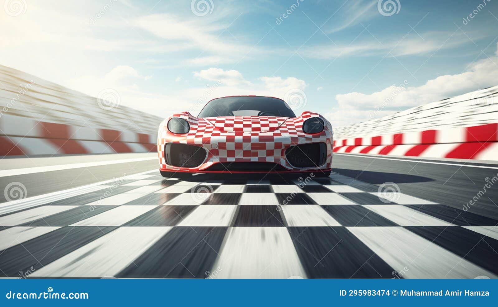 A sports car approaching stock illustration. Illustration of extreme ...