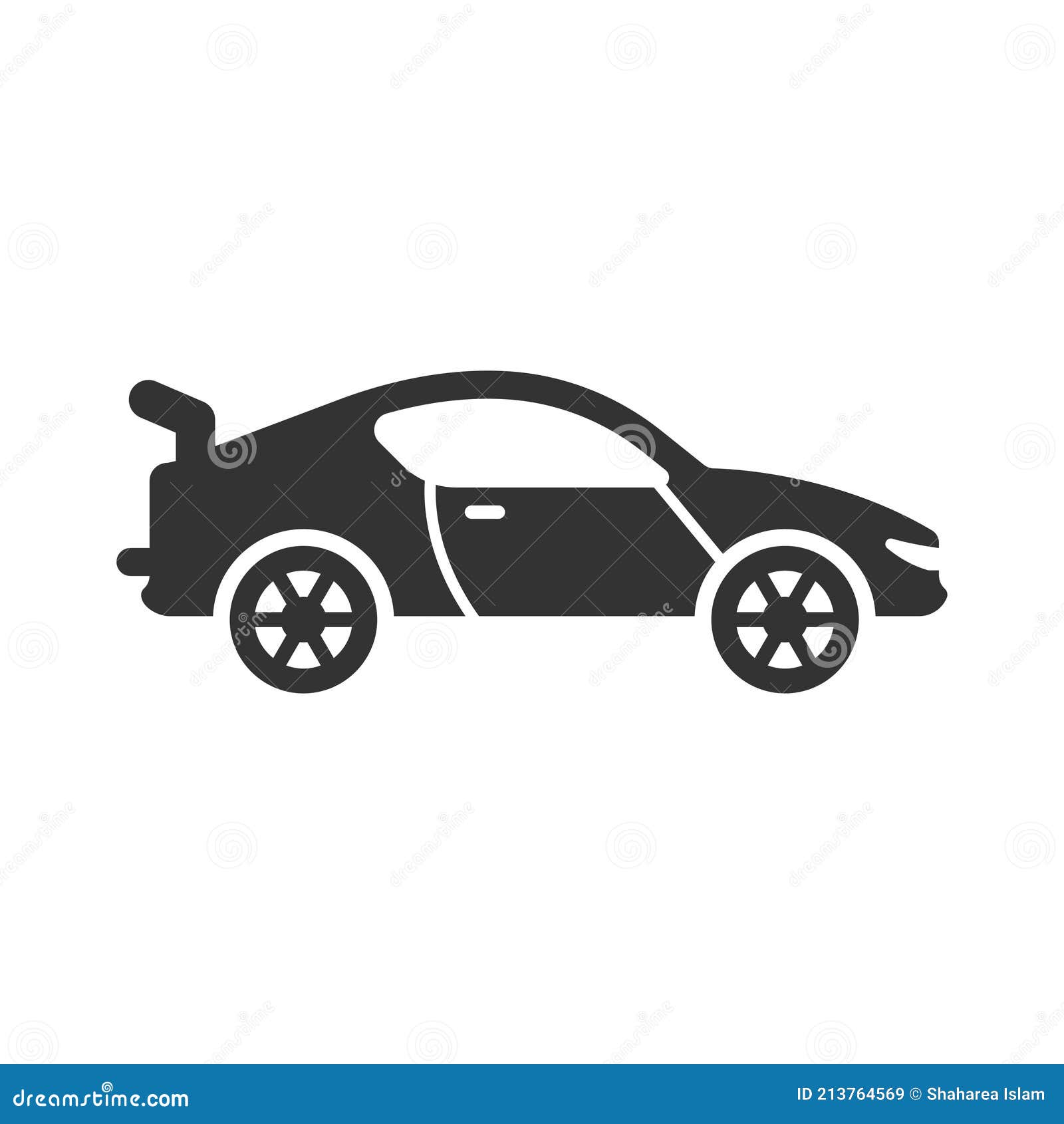Sports car icon stock vector. Illustration of symbol - 213764569