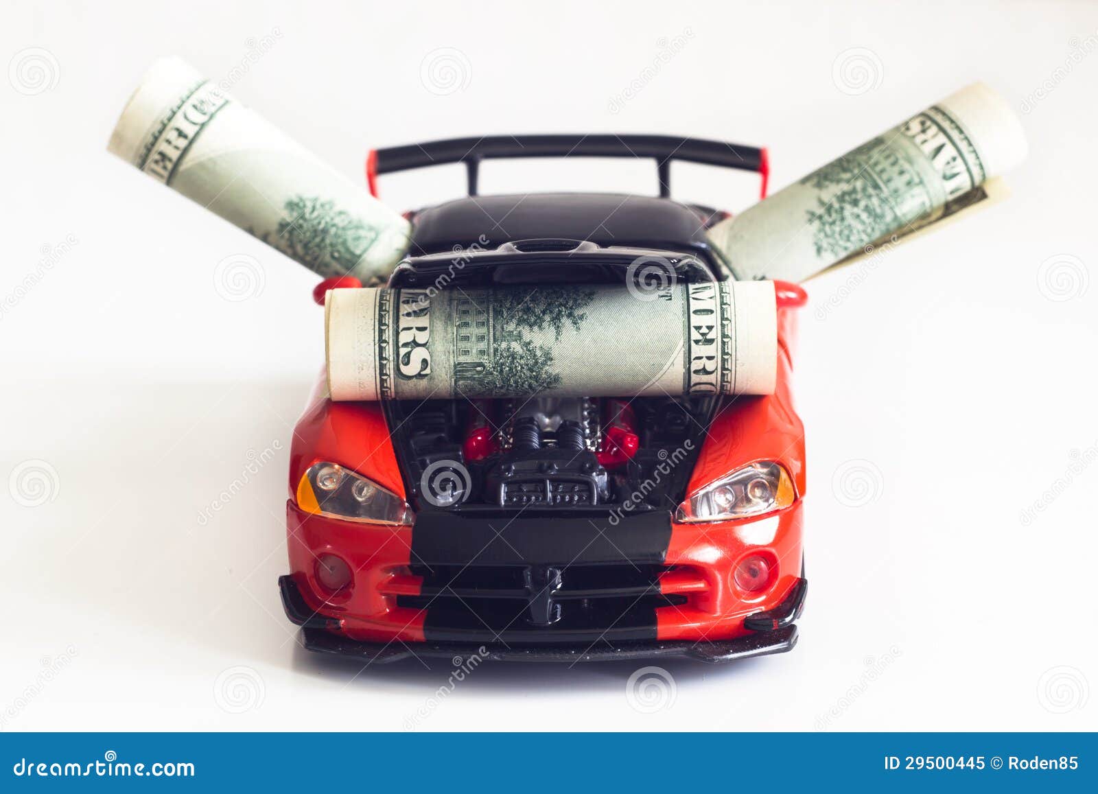 Sports car and money stock image. Image of speed, money - 29500445