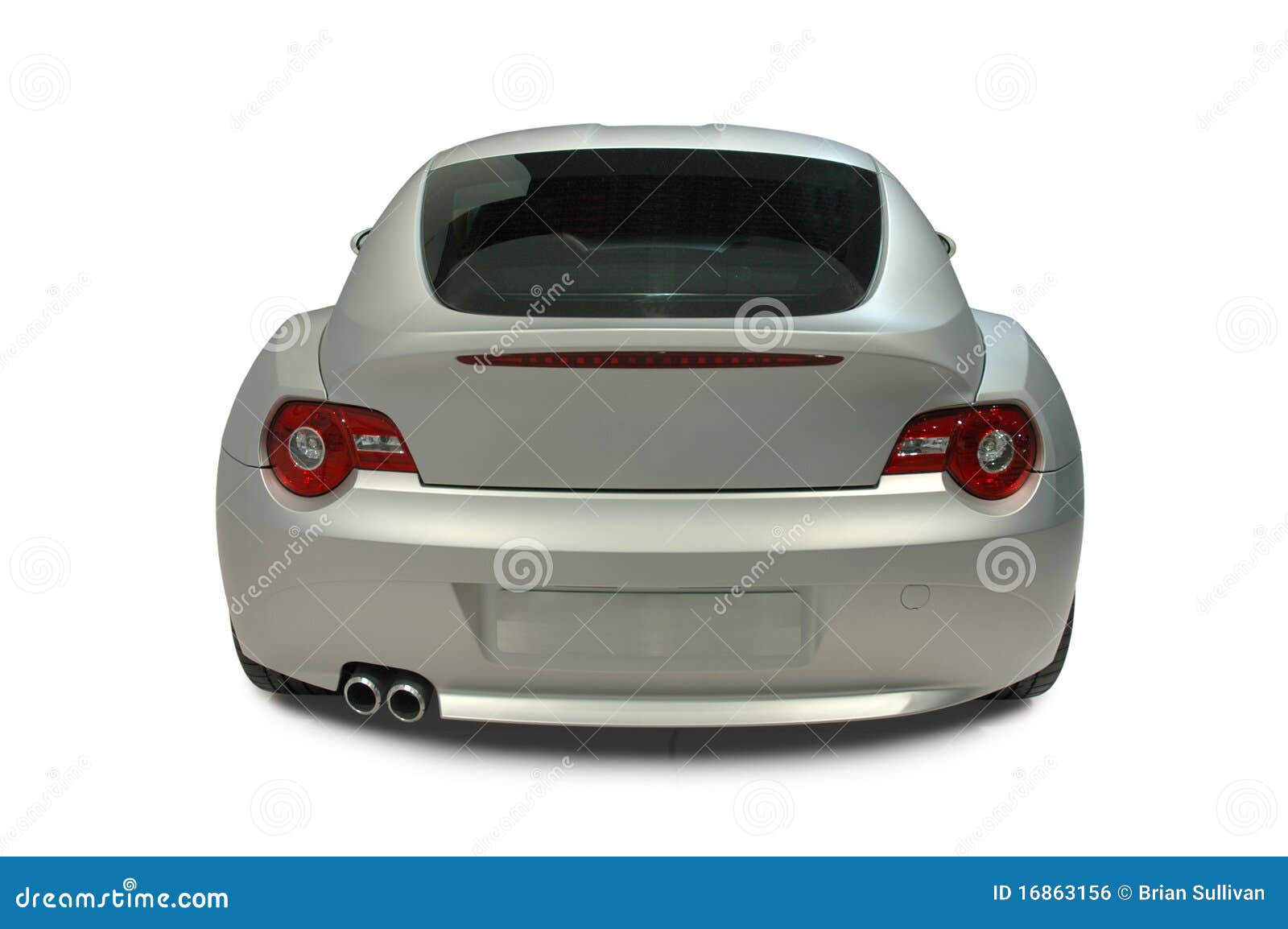 Sports Car Rear View stock photo. Image of white, vehicle - 16863156
