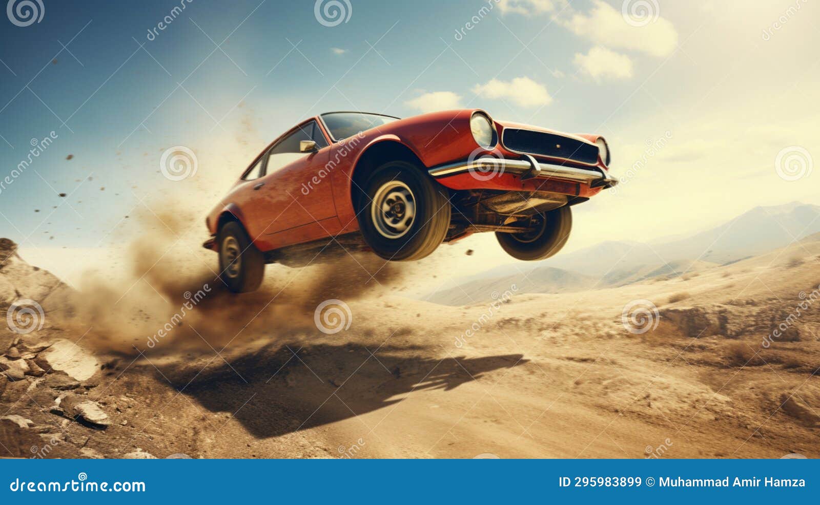 A Sports Car on a Suspension Testing Stock Illustration - Illustration ...