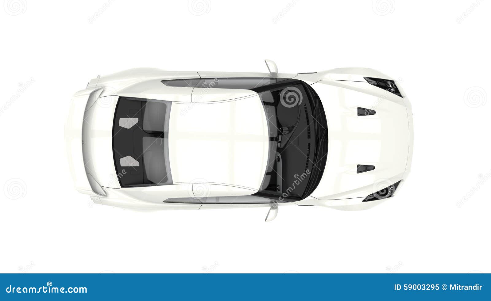 Sports Car - Top View stock illustration. Illustration of engine - 59003295