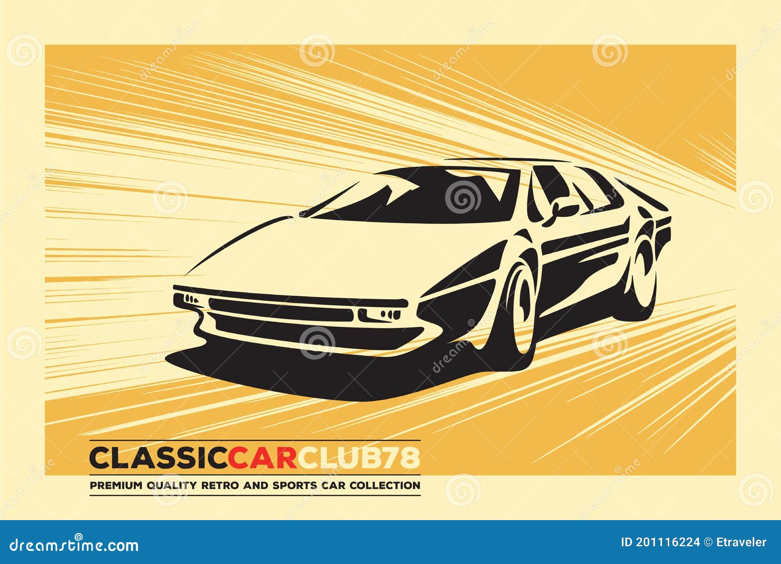 Sports Car Vector Postage Stamp Stock Vector - Illustration of postal ...