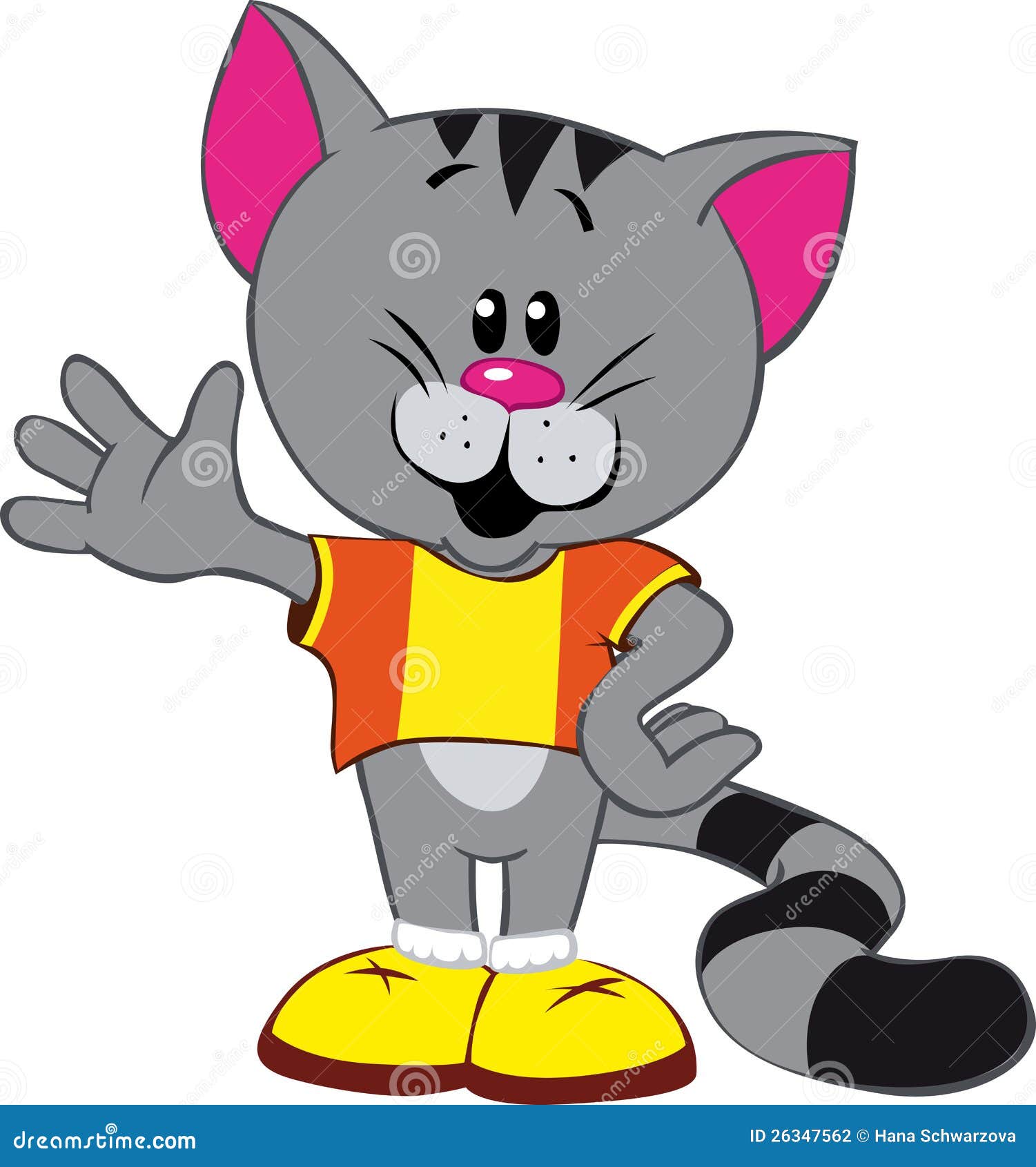 Sports cat stock vector. Illustration of friendly, invitation - 26347562