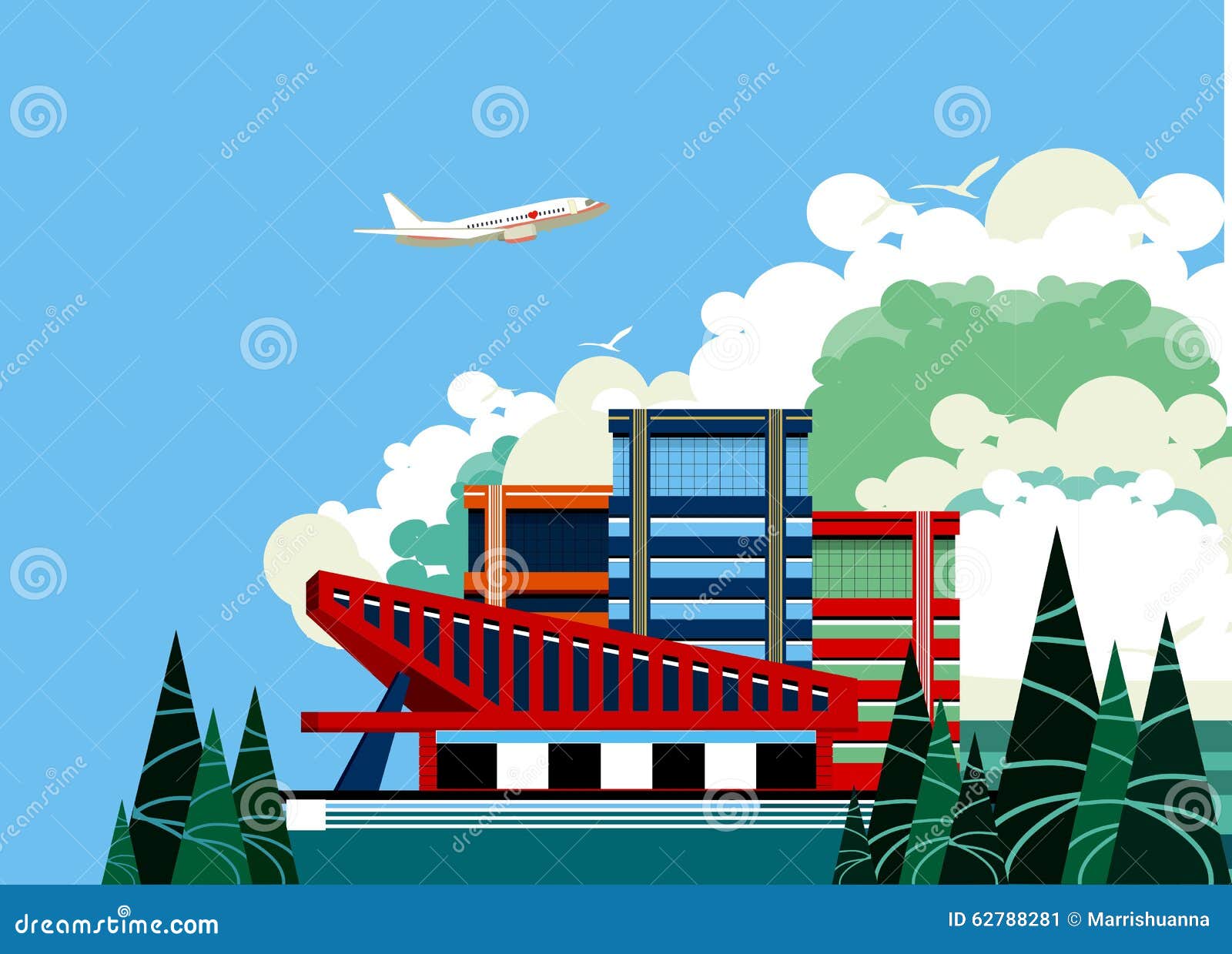Sports center building stock vector. Illustration of hostel - 62788281